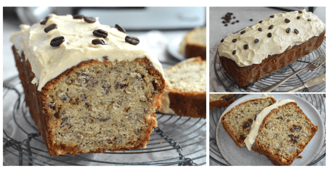 Rețetă chec cu banane și glazură de cafea preparată la espressorul ...