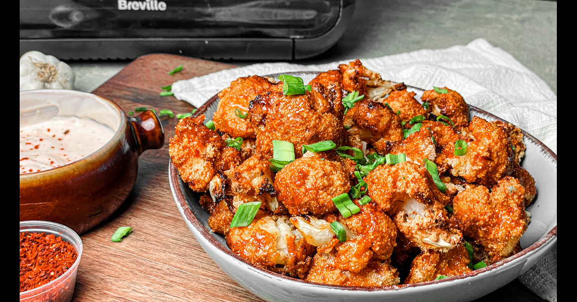 Rețetă conopidă în sos barbeque la Air Fryerul Breville