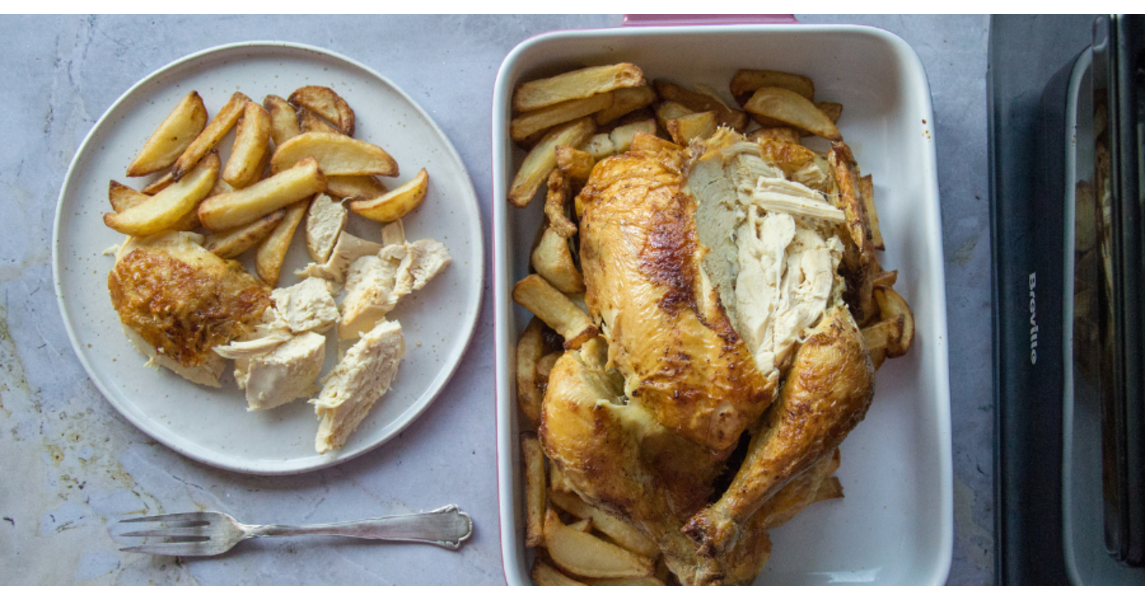 Rețetă pui rotisat la airfryer Breville de 10L