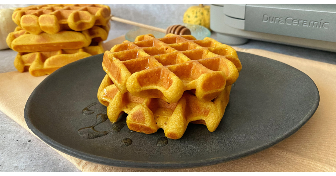 Rețetă gofre cu cartof dulce la aparat de gofre