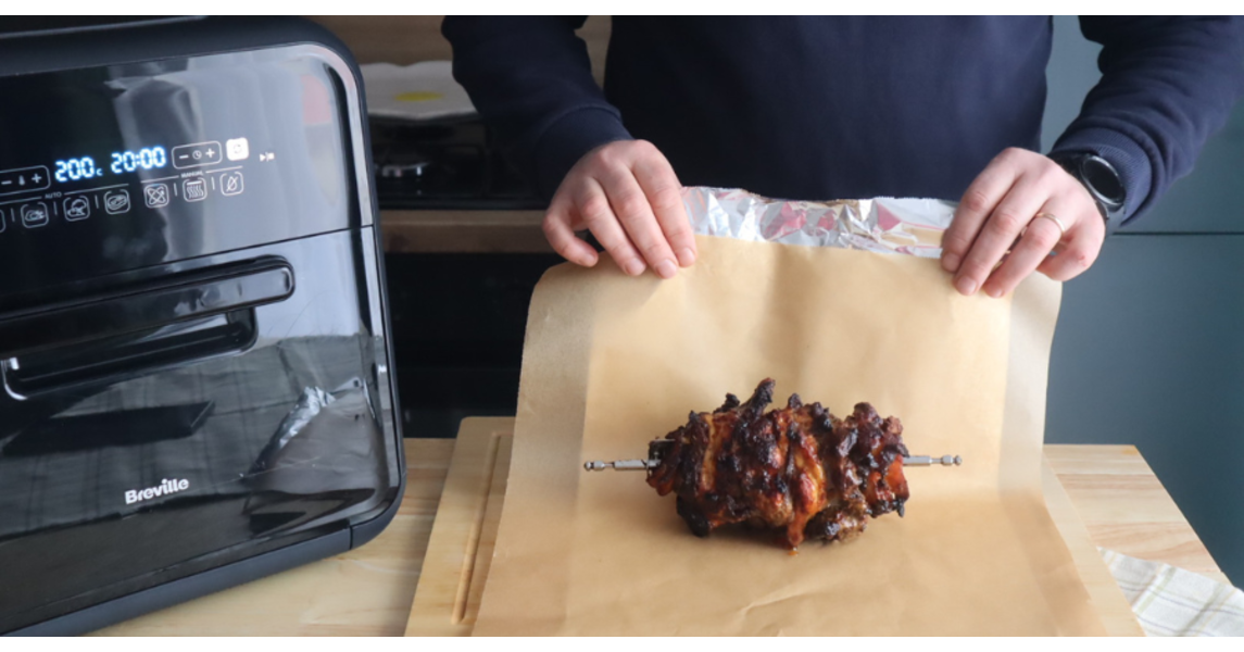 Rețetă shaorma cu pui, vită și oaie la airfryer Breville